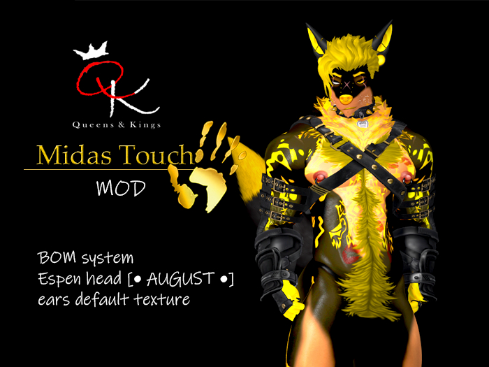 Second Life Marketplace - Q&K Midas Touch MOD Espen head